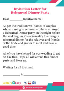 15+ Dinner Party Invitation Letter - Tips, Email Format - Letters Easy