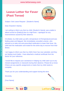 Leave Letter for Family Function - 3+ Sample Formats, How to Write ...